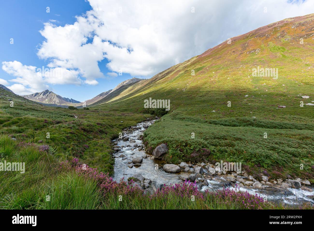 Glenrosa waters, Glen Rosa, Goat Fell, Isle of Arran, Firth of Clyde ...
