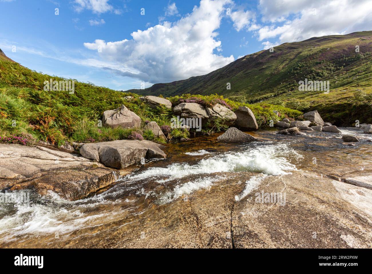 Blue Pools Glenrosa waters, Glen Rosa, Goat Fell, Isle of Arran, Firth ...