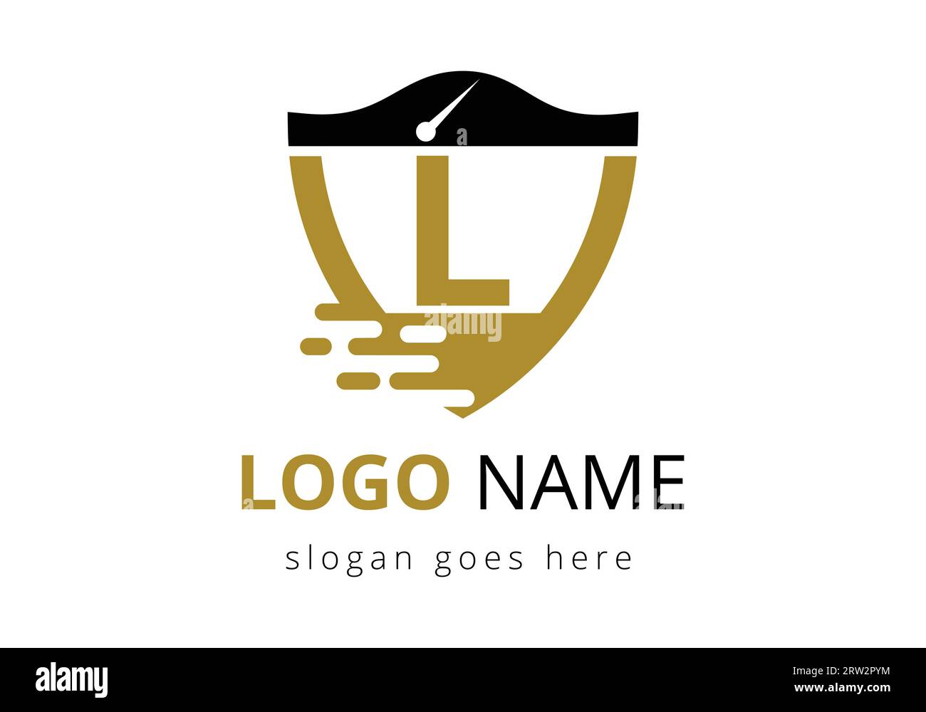 Initial L monogram alphabet with Speed Logo Design. Modern Letter with ...