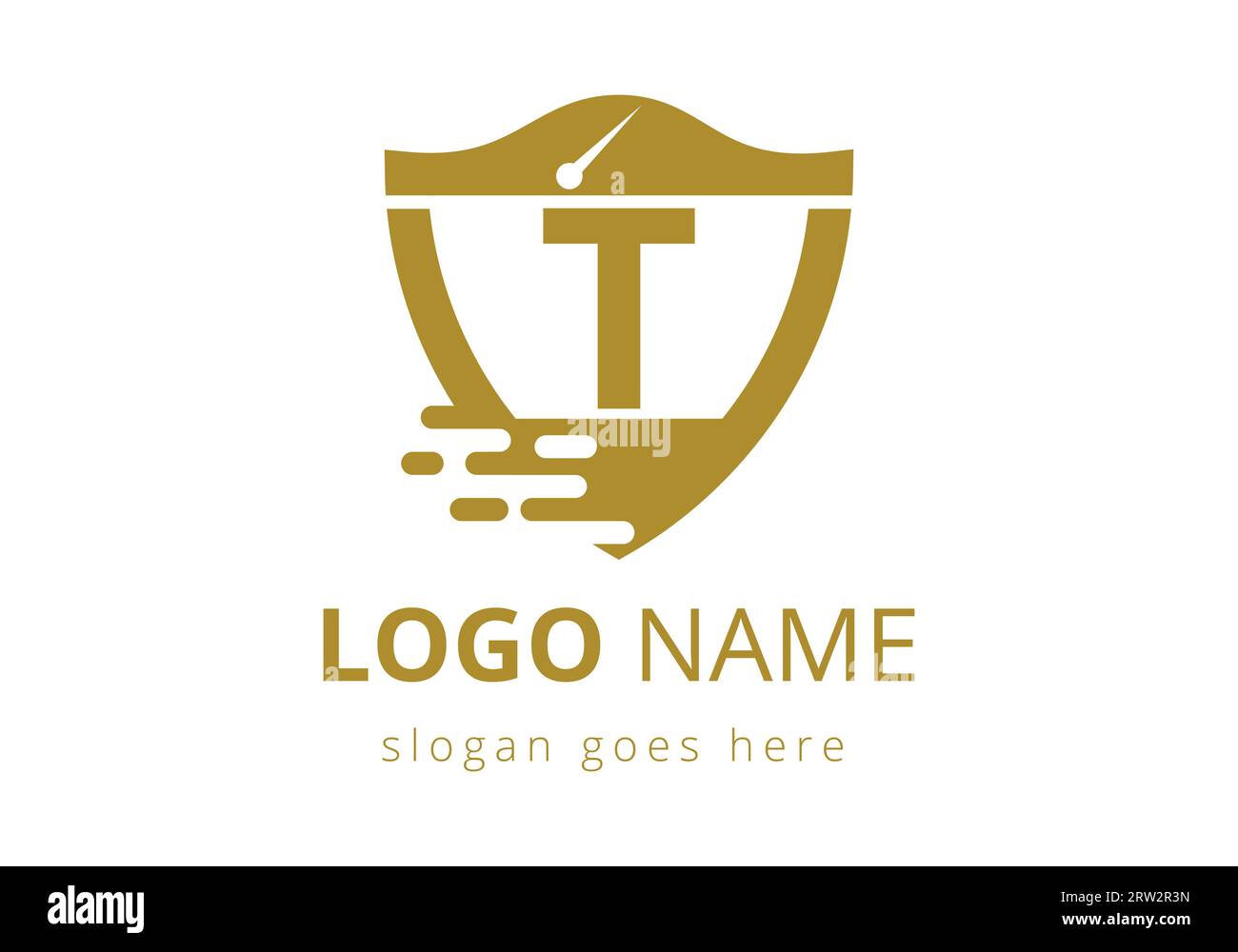 Initial T monogram alphabet with Speed Logo Design. Modern Letter with ...