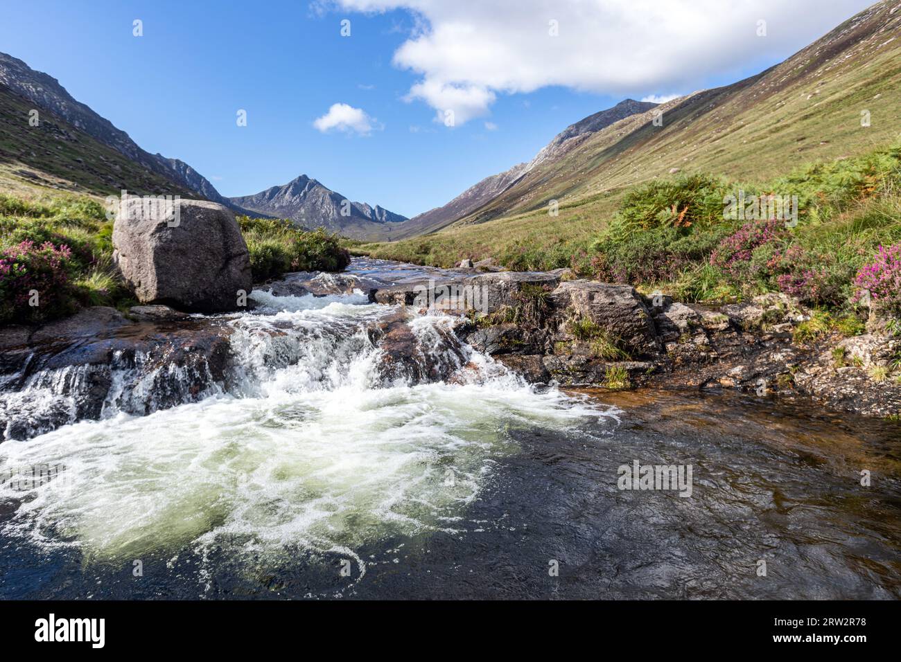 Blue Pools Glenrosa waters, Glen Rosa, Goat Fell, Isle of Arran, Firth ...