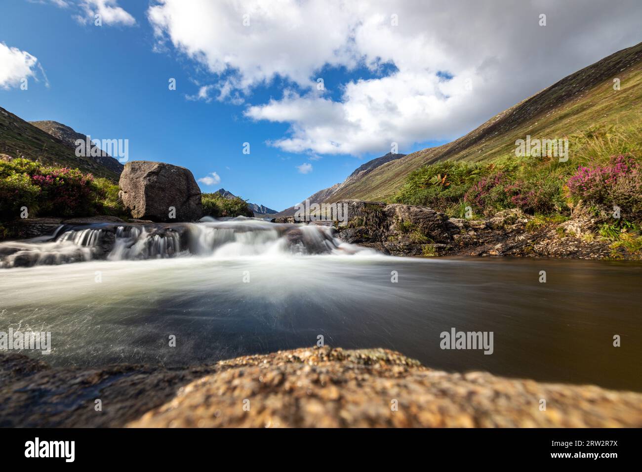 Blue Pools Glenrosa waters, Glen Rosa, Goat Fell, Isle of Arran, Firth ...