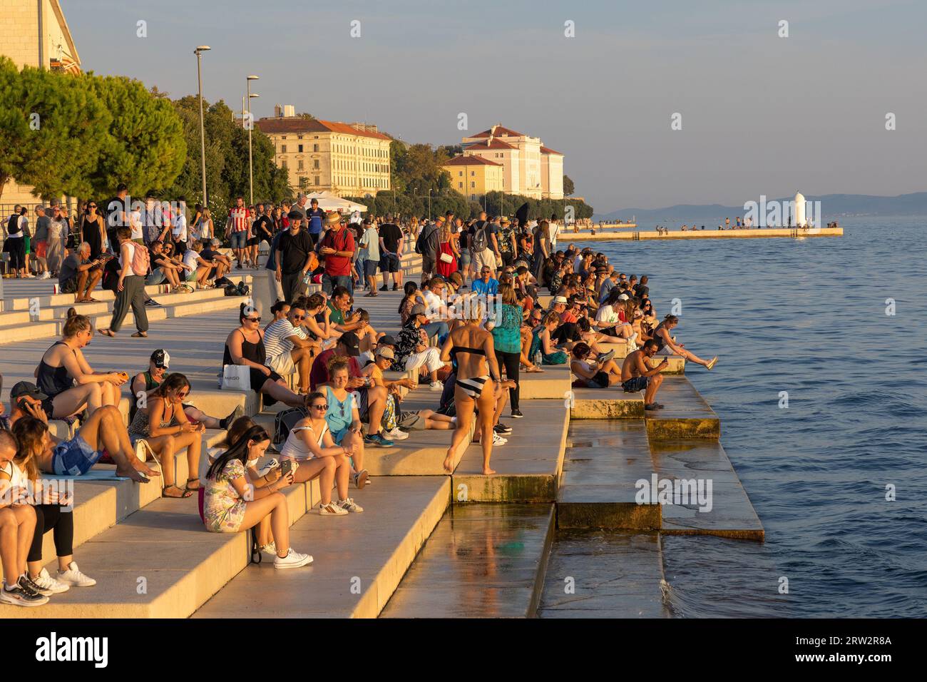 Sea organs and Sun Salutation in Zadar City, Croatia Stock Photo - Alamy