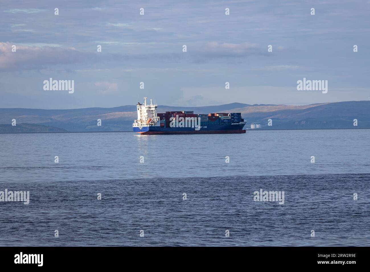 JSP ANNA Container Ship, IMO 9354454, Brodick, Isle Of Arran, Firth of ...
