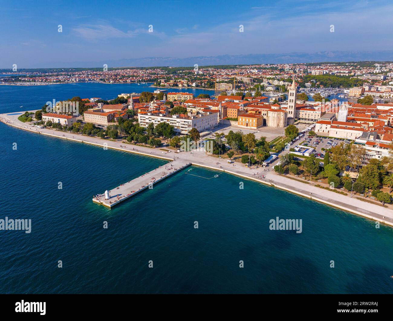 Aerial view of Zadar City, Croatia Stock Photo - Alamy