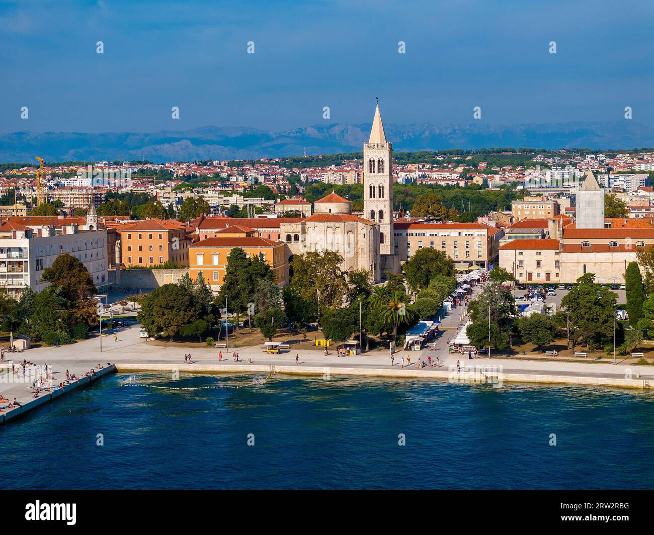 Aerial view of Zadar City, Croatia Stock Photo - Alamy