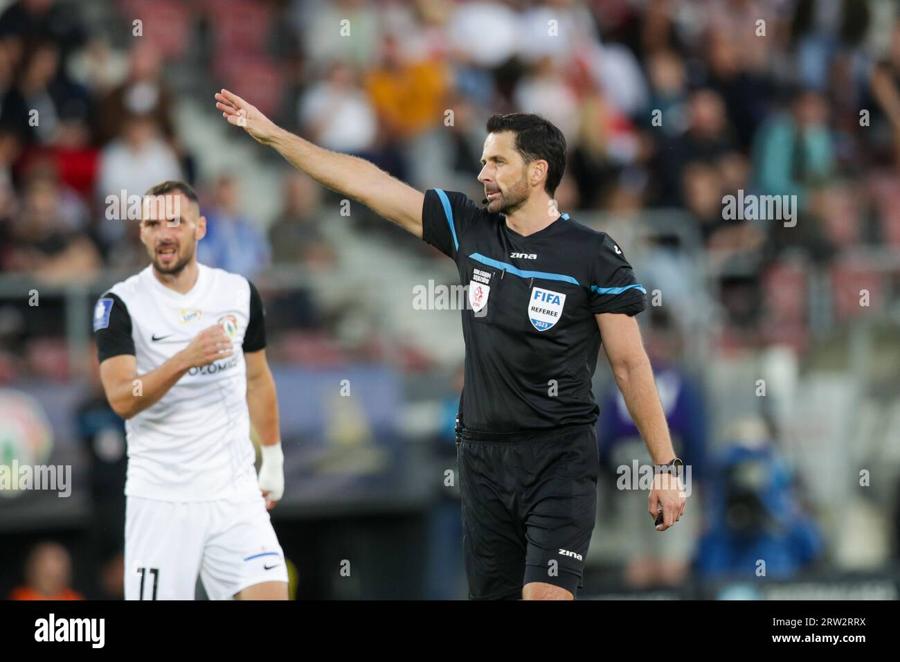 Krakow, Poland. 15th Sep, 2023. Referee Daniel Stefanski of Poland seen ...