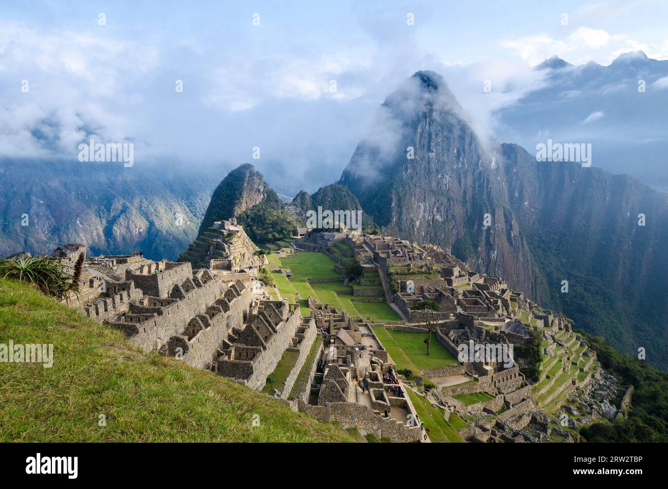 Fantastic View Of Machu Picchu Peru Stock Photo Alamy