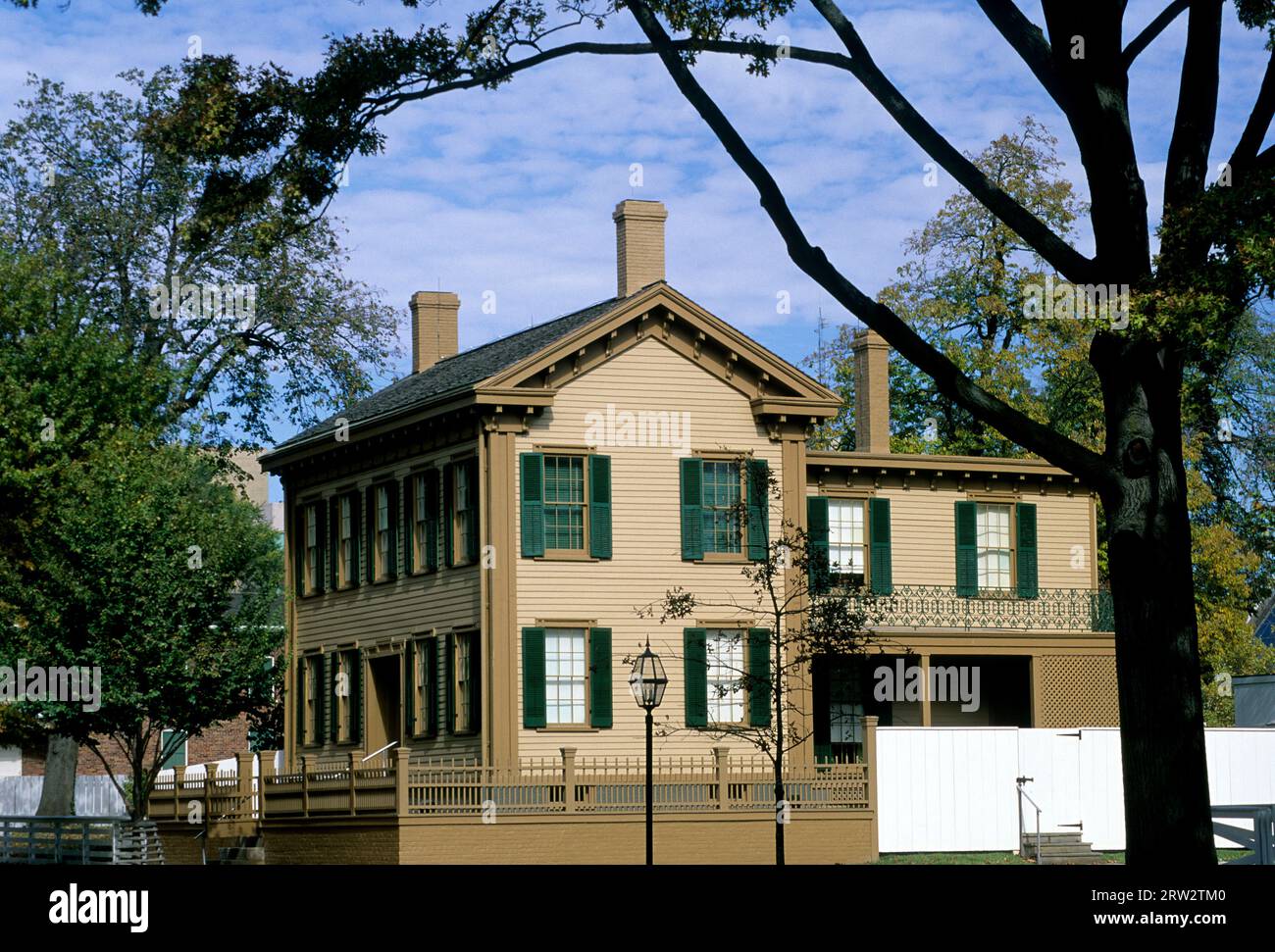 Lincoln Home, Lincoln Home National Historic Site, Illinois Stock Photo ...