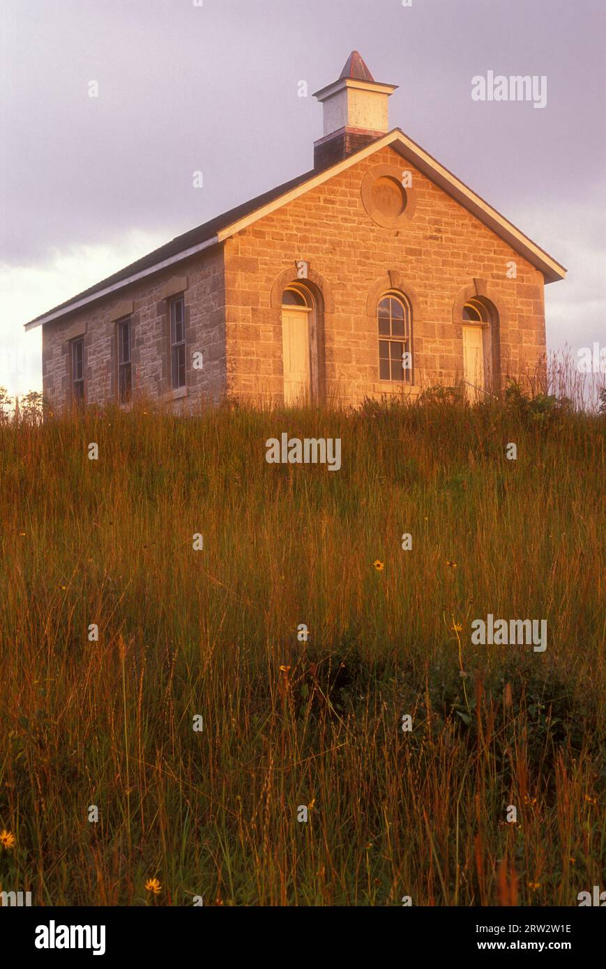 Lower Fox Creek School, Tallgrass Prairie National Preserve, Flint ...