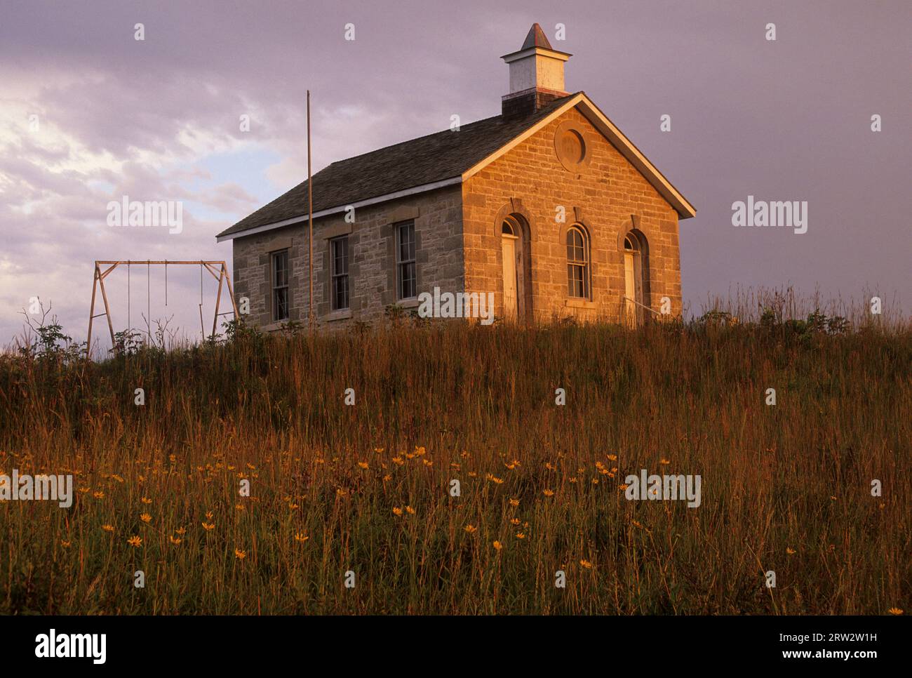Lower Fox Creek School, Tallgrass Prairie National Preserve, Flint ...