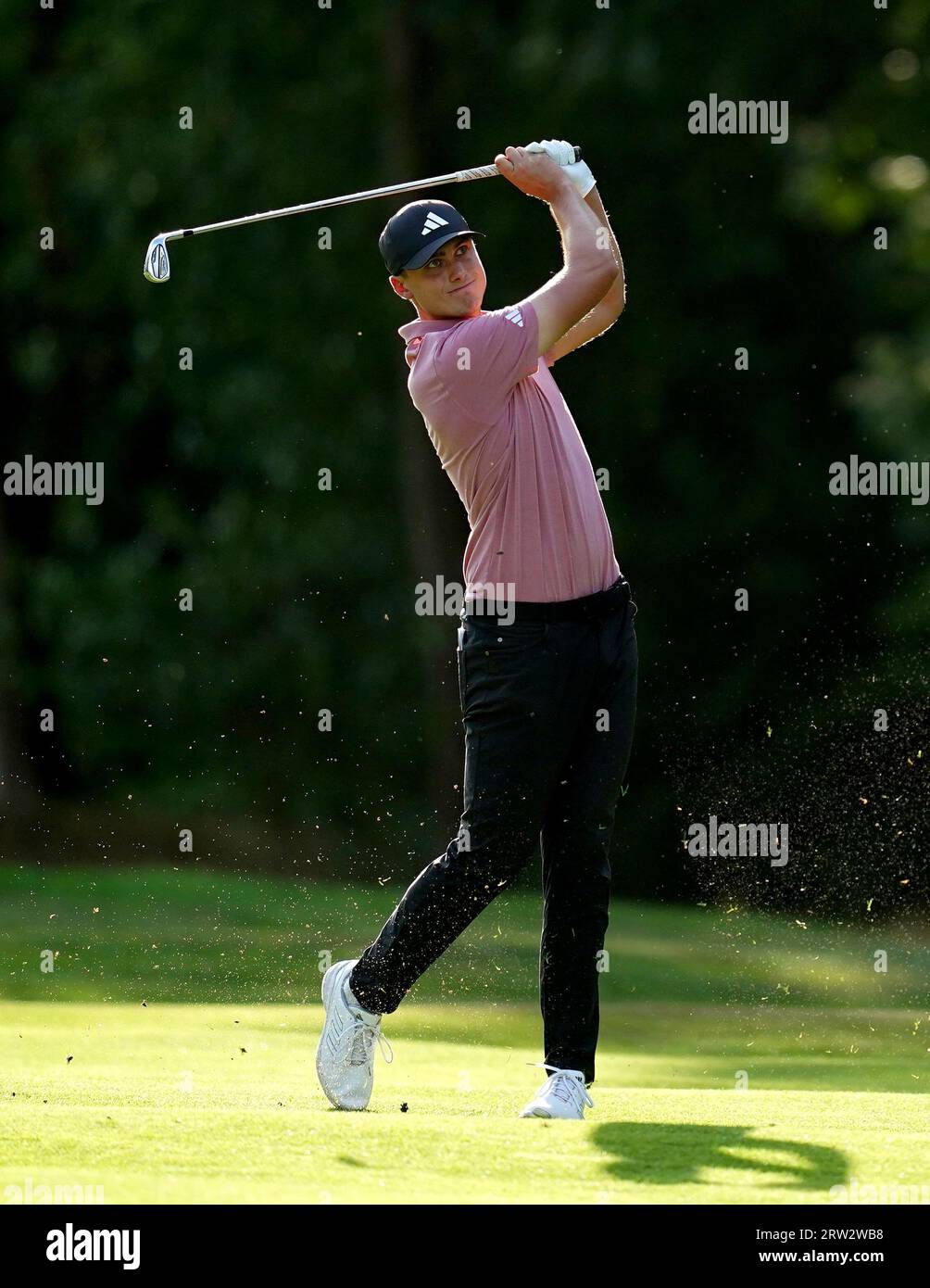 Ludvig Åberg on the 16th fairway during day three of the 2023 BMW PGA ...