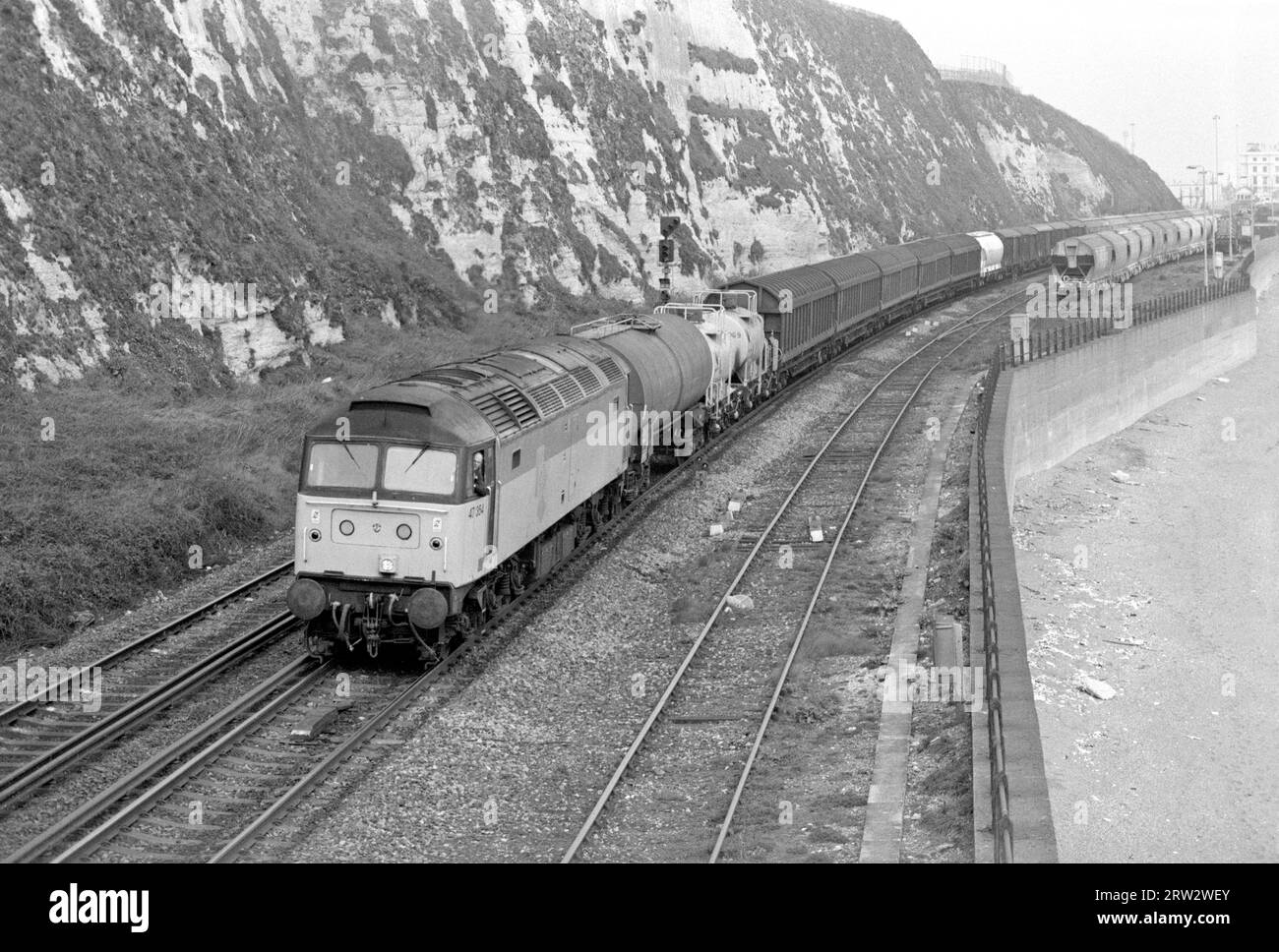 Freight wagon british railways railway Black and White Stock Photos ...