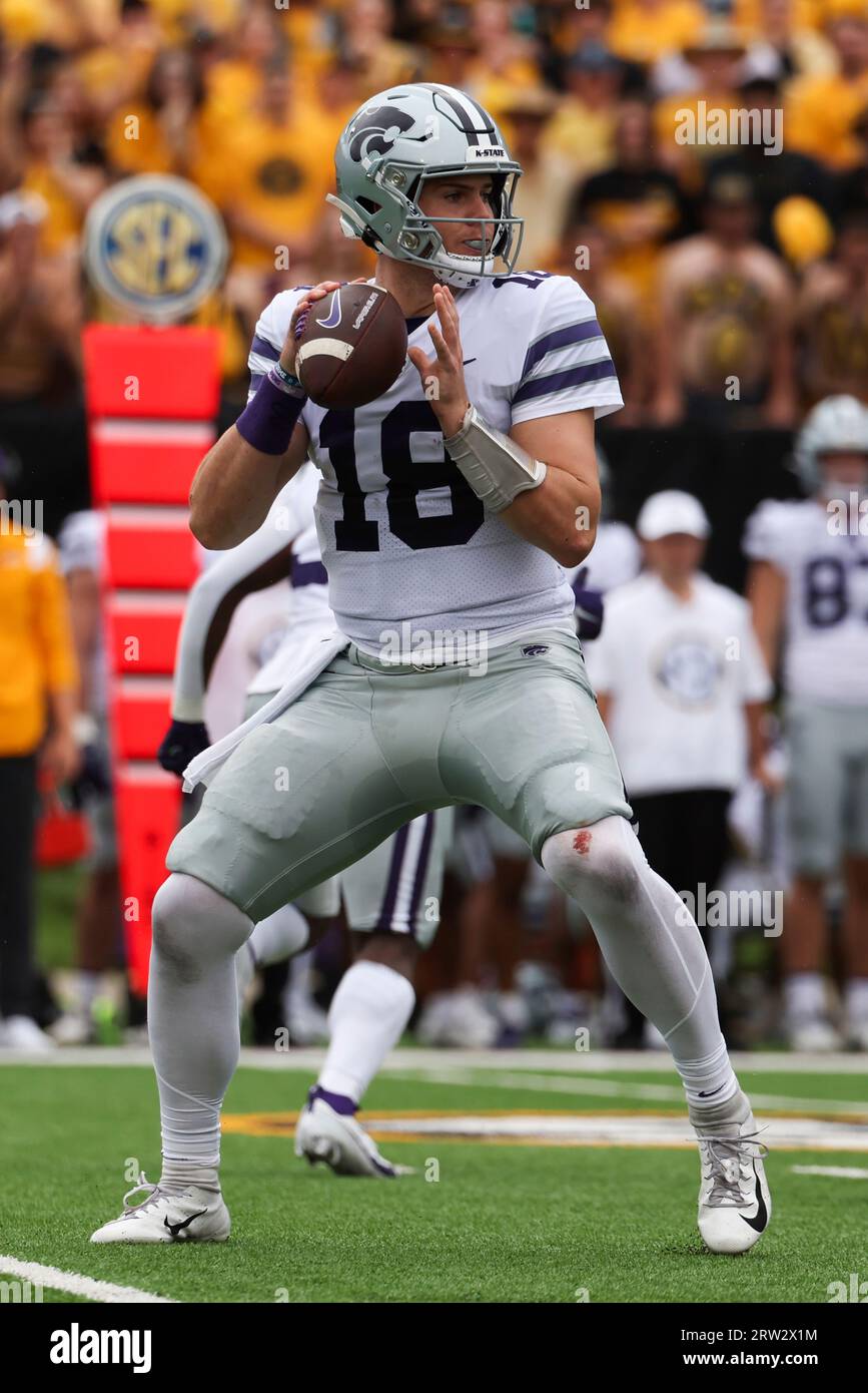 COLUMBIA, MO - SEPTEMBER 16: Kansas State Wildcats quarterback Will ...