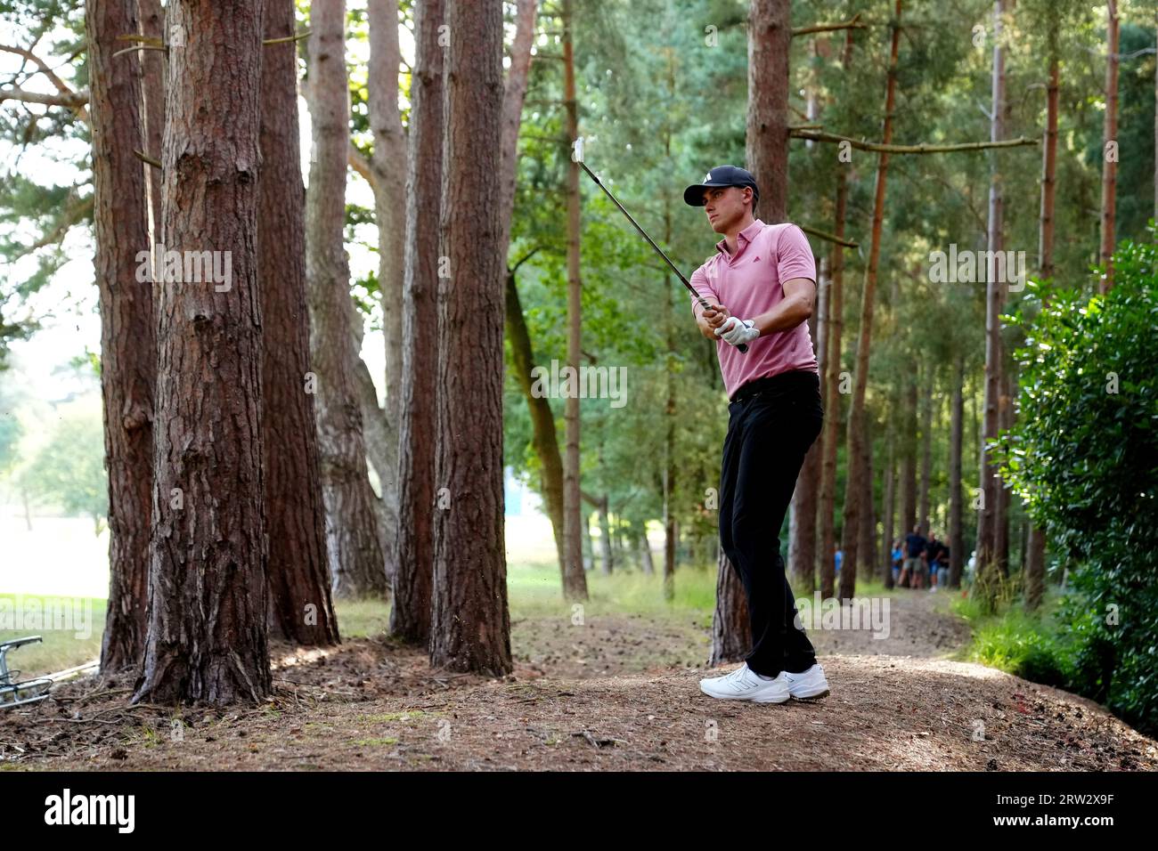 Ludvig Åberg on the 14th during day three of the 2023 BMW PGA ...