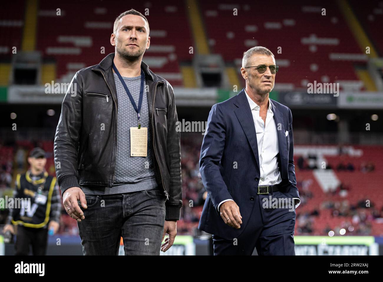 09.09.2023 Russia, Moscow. Stadium "Otkritie Bank Arena". Friendly match in memory of Tsymbalar ...