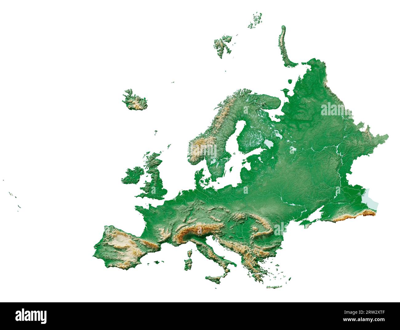 3d Map Of Europe Rivers And Mountains Map 3D Europe Images – Browse