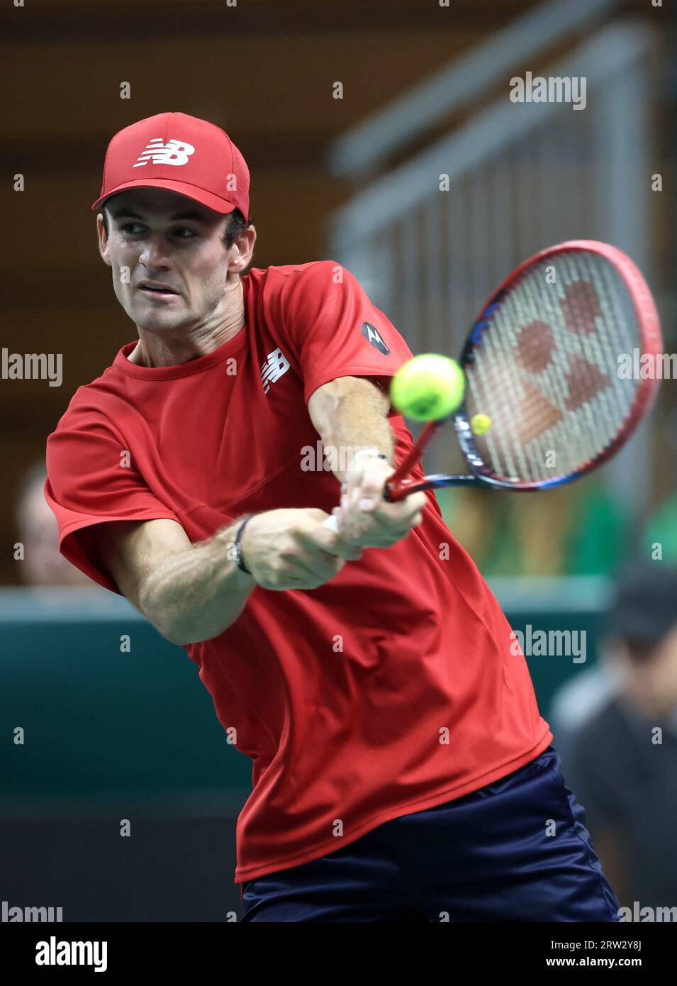 Split, Croatia. 16th Sep, 2023. Tommy Paul of USA serves against Emil ...