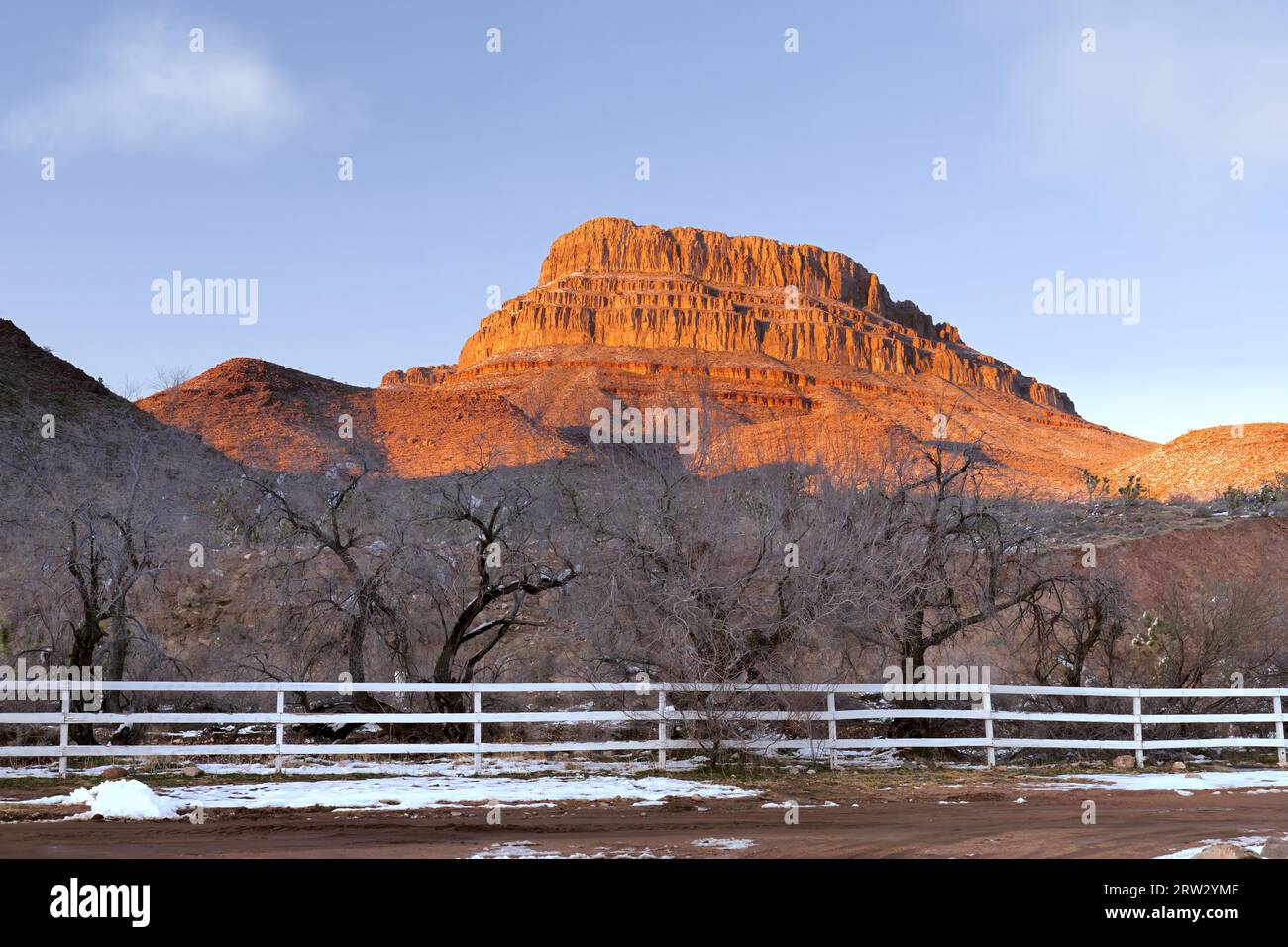Where Nature Meets Frontier: Grand Canyon View Framed by Ranch Fence ...