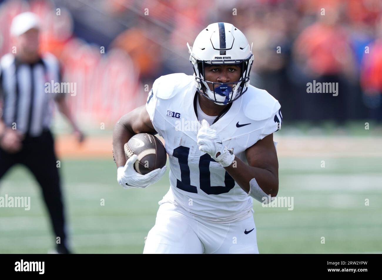 Penn State running back Nicholas Singleton carries the ball during the ...