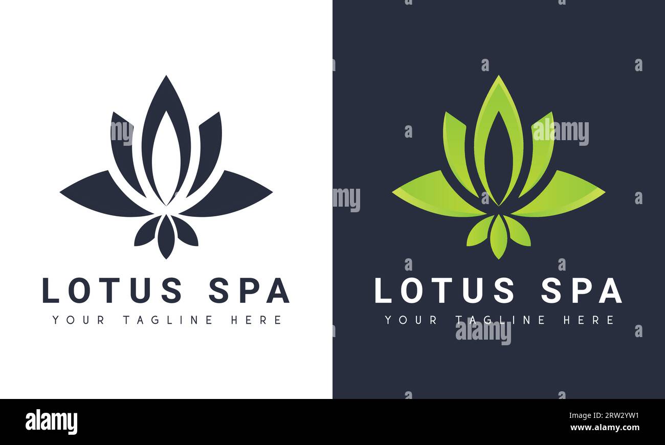 Lotus Spa Logo Design Massage Center Logotype Beauty Cosmetic Logotype ...