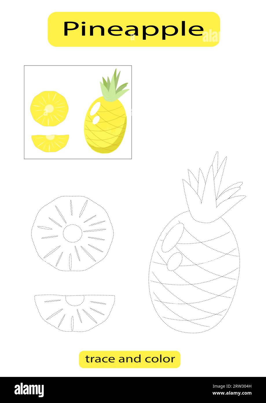 Pineapple puzzle Stock Vector Images - Alamy