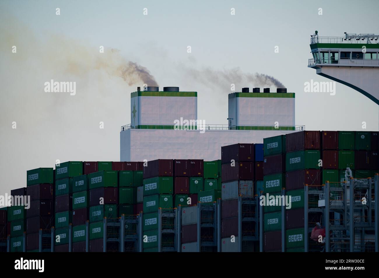 Wedel, Germany. 16th Sep, 2023. Exhaust gases come out of the stacks of ...