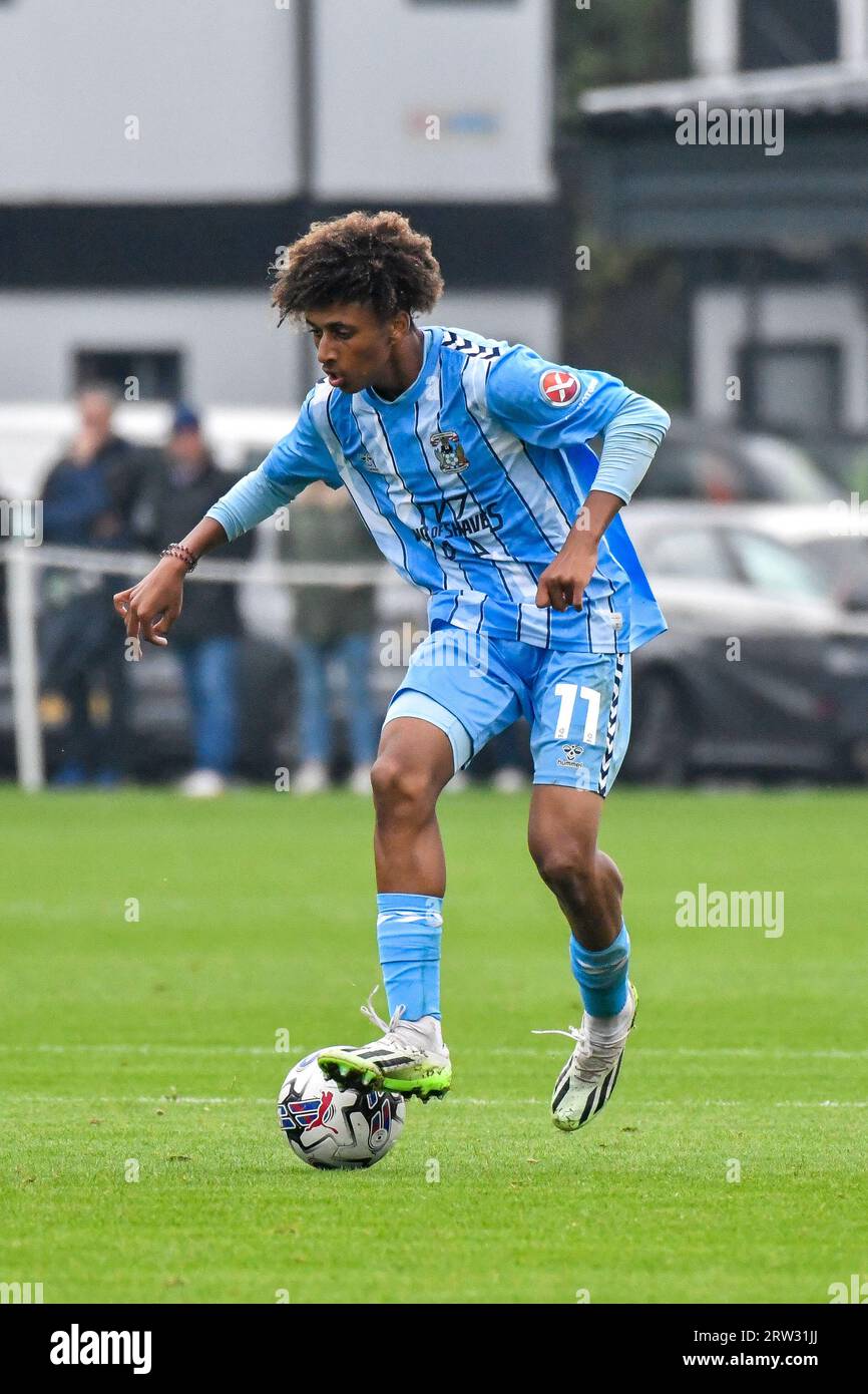 Swansea, Wales. 16 September 2023. Conrad Ambursley of Coventry City in ...