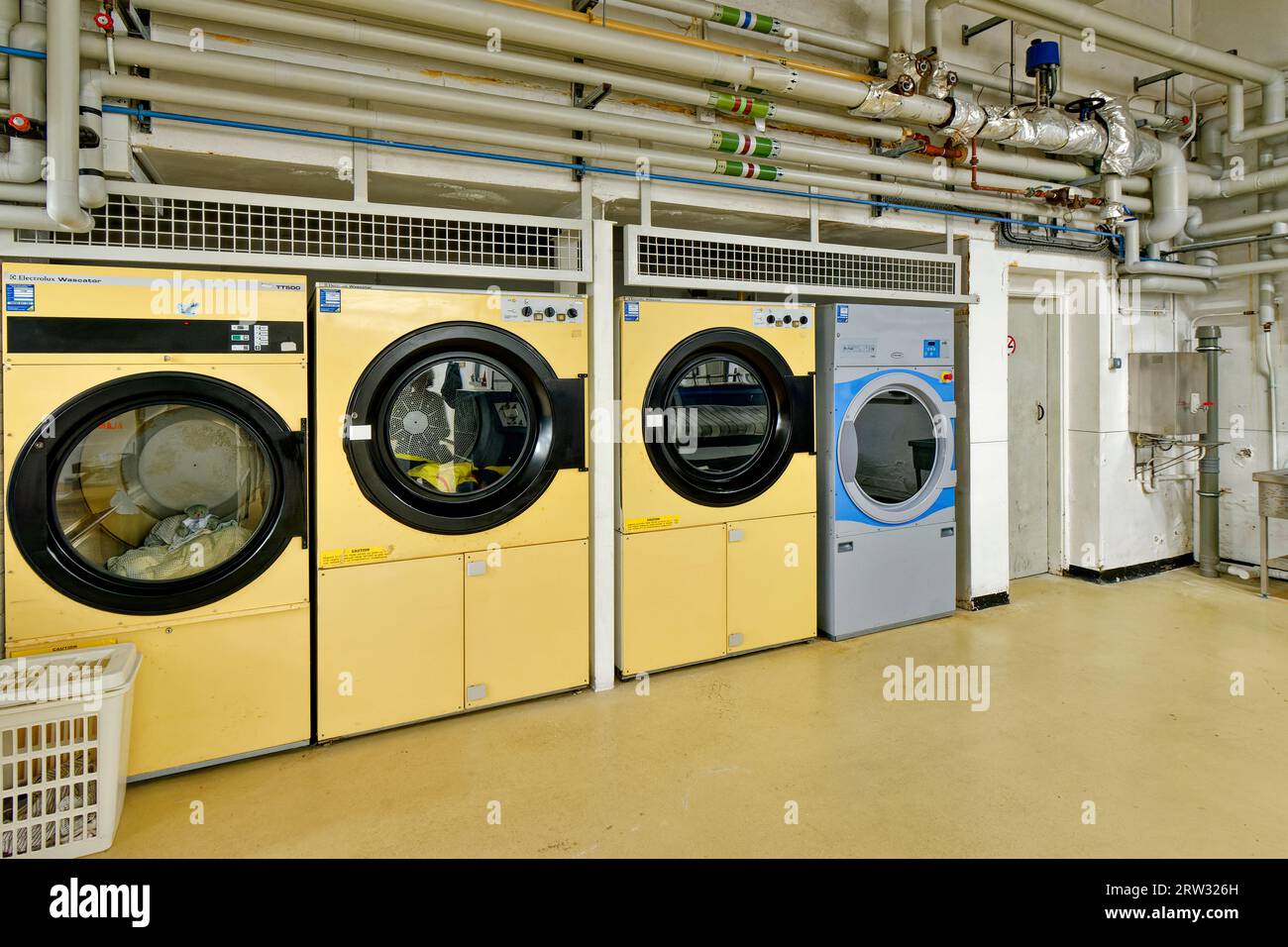 Peterhead Prison Museum Aberdeenshire Scotland interior the laundry ...