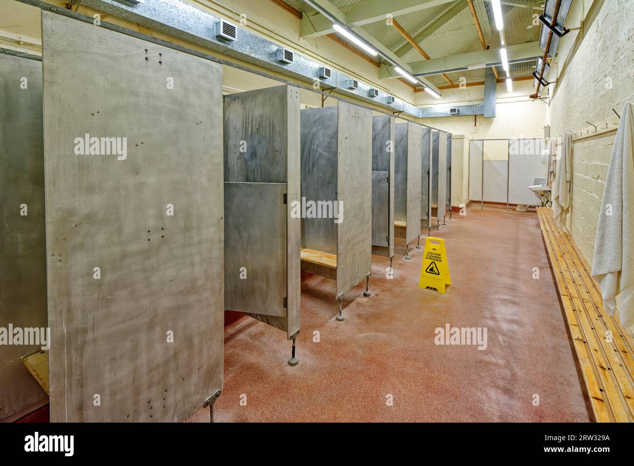 Peterhead Prison Museum Aberdeenshire Scotland interior the shower area ...
