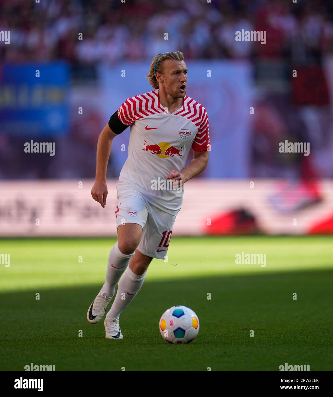 Red Bull Arena, Leipzig, Germany. 16th Sep, 2023. Emil Forsberg (RB ...