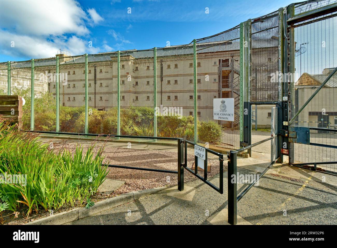 Peterhead Prison Museum Aberdeenshire Scotland the main entrance gate ...