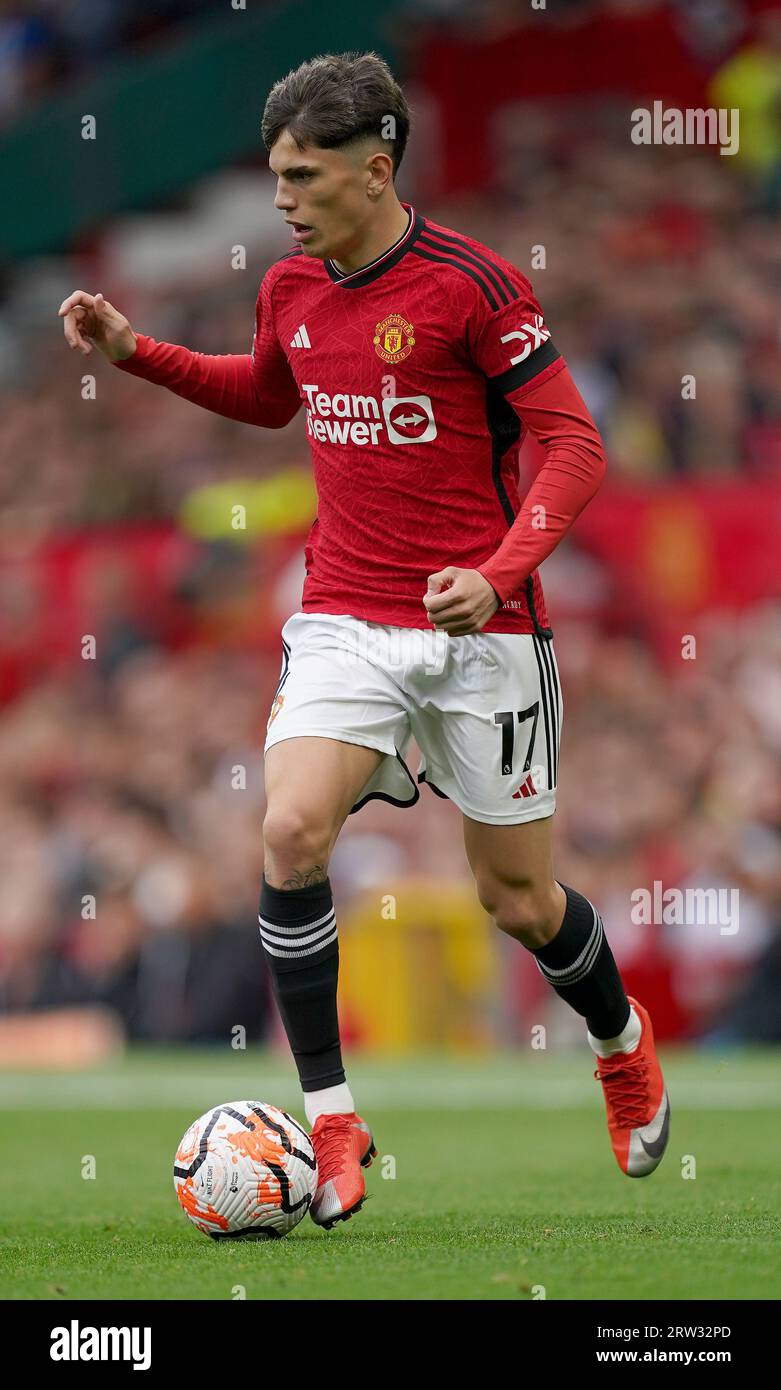 Manchester United's Alejandro Garnacho during the Premier League match ...