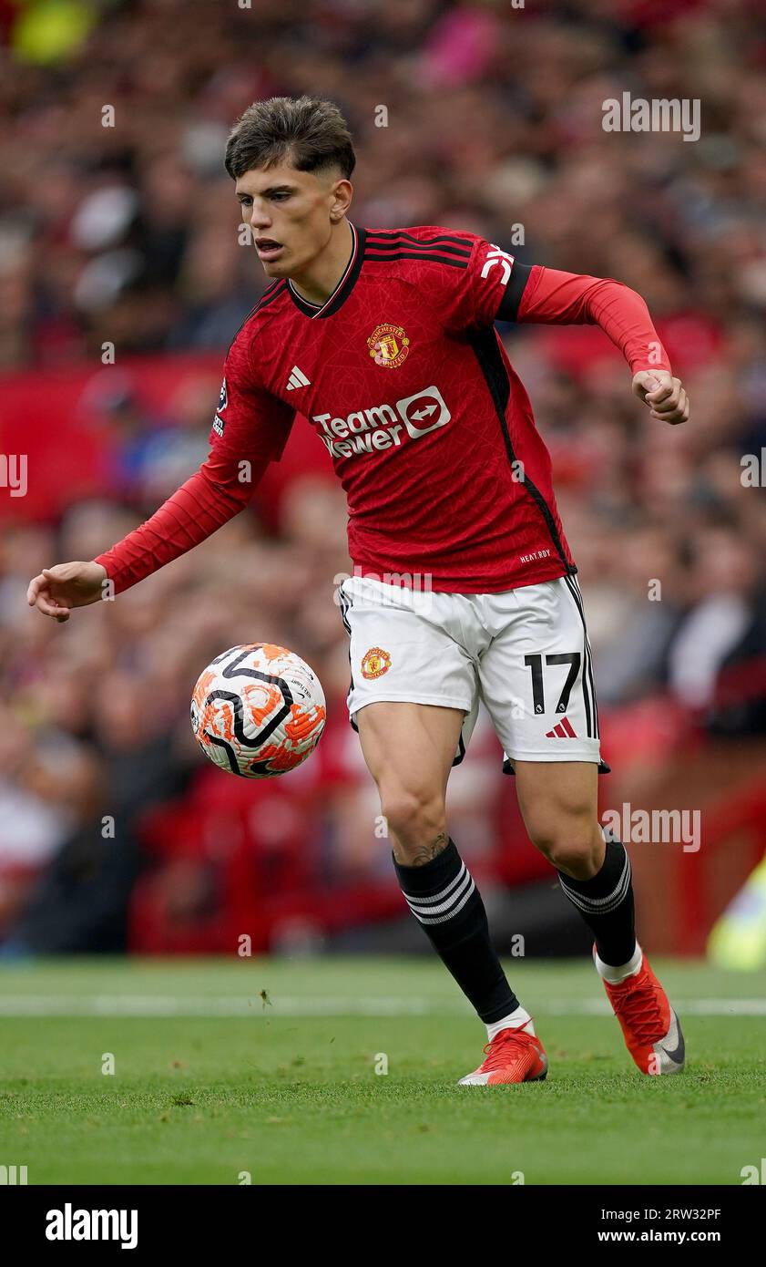 Manchester United's Alejandro Garnacho during the Premier League match ...