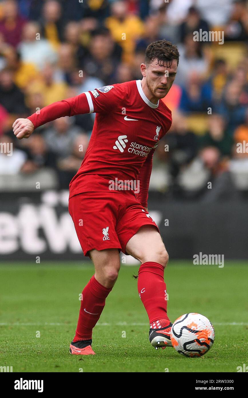 Andrew Robertson #26 of Liverpool during the Premier League match ...