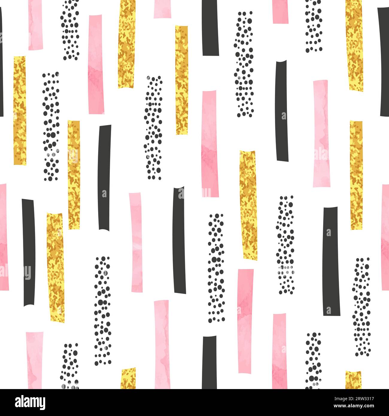 Hand drawn abstract seamless pattern with lines. Vector stripe print ...