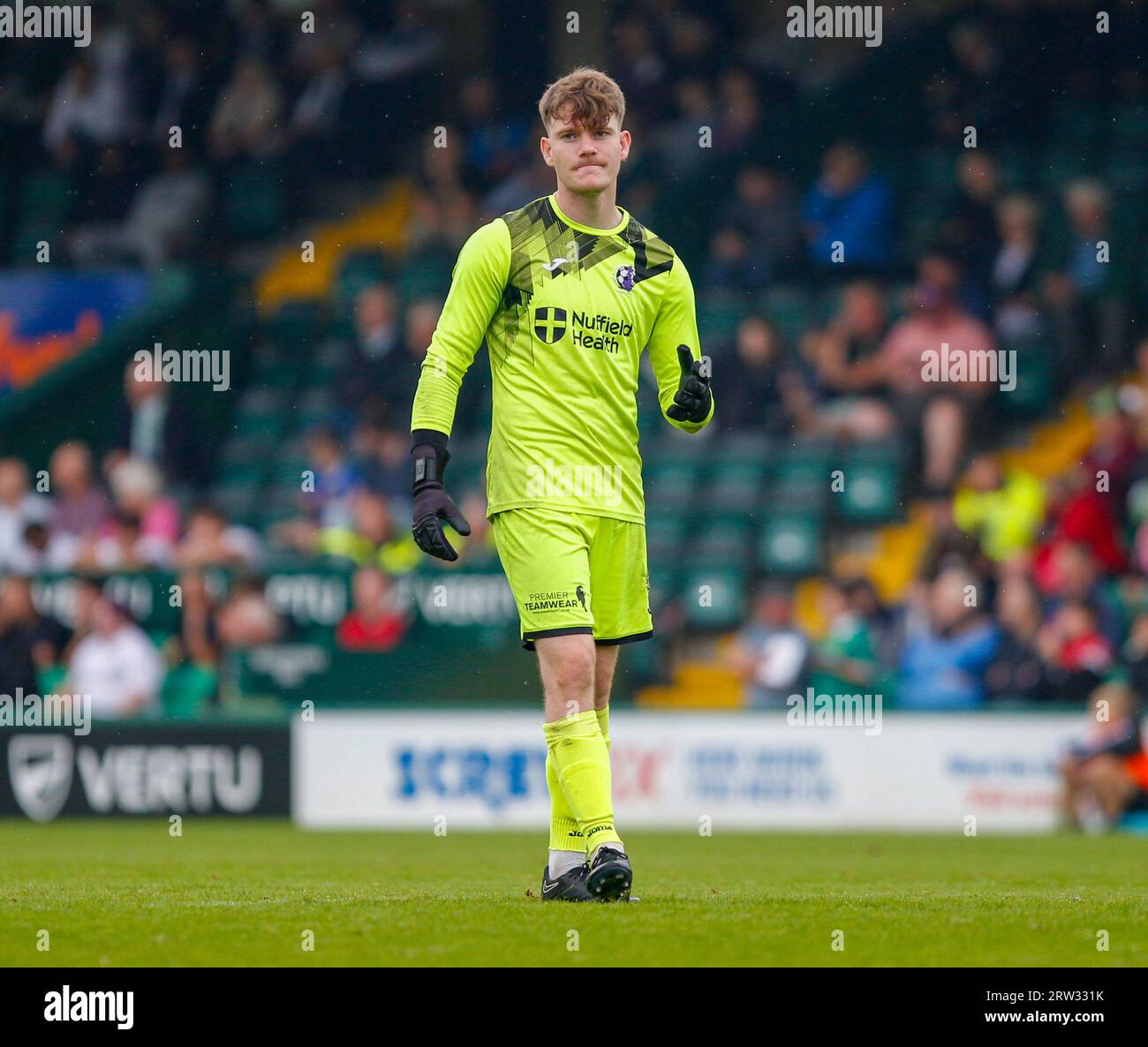 Callum lee of afc stoneham during the emirates fa hi-res stock ...