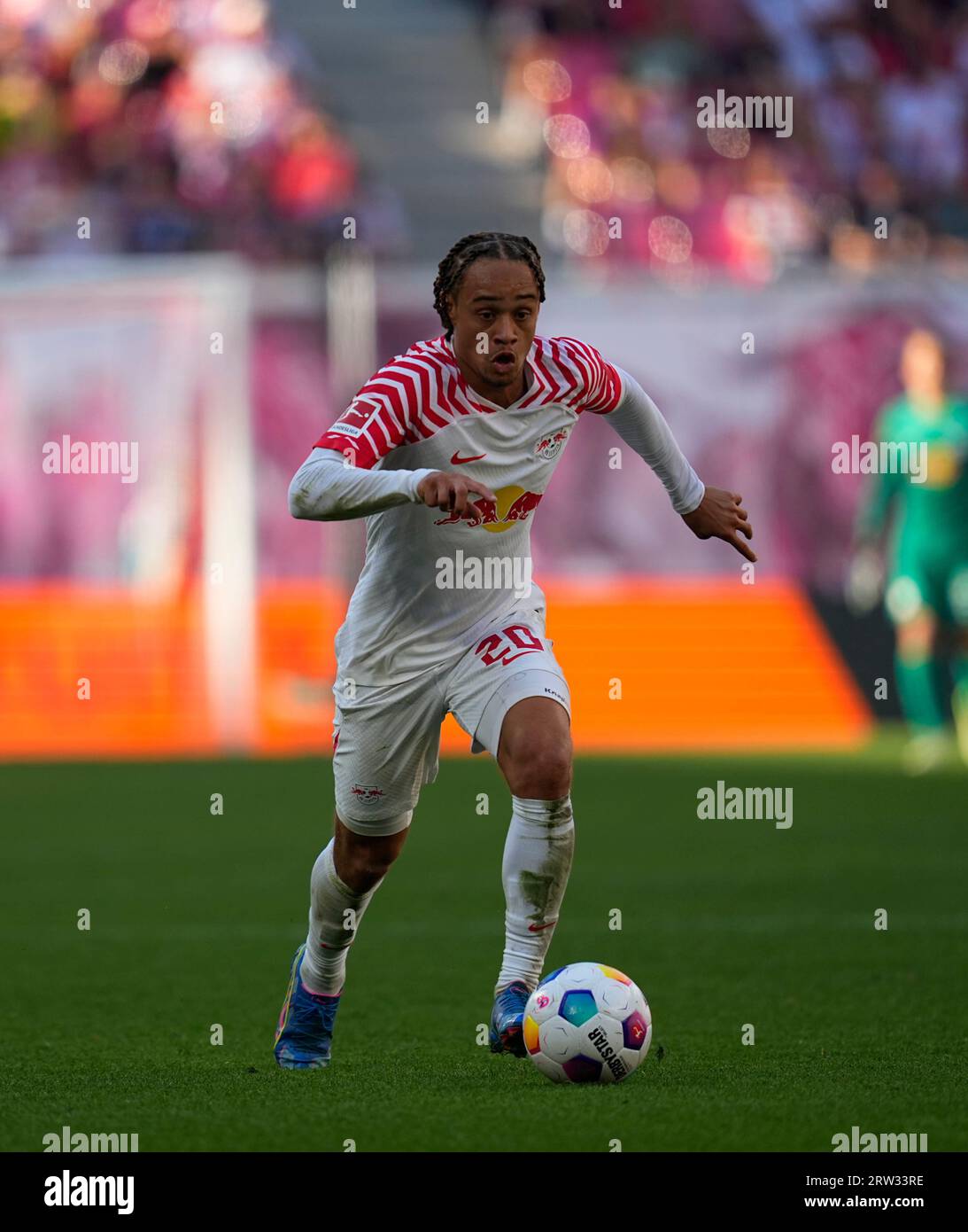 Red Bull Arena, Leipzig, Germany. 16th Sep, 2023. Xavi Simons (RB ...