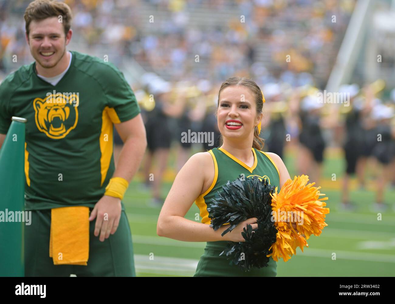 Waco, Texas, USA. 16th Sep, 2023. Baylor Bears cheerleader before the ...