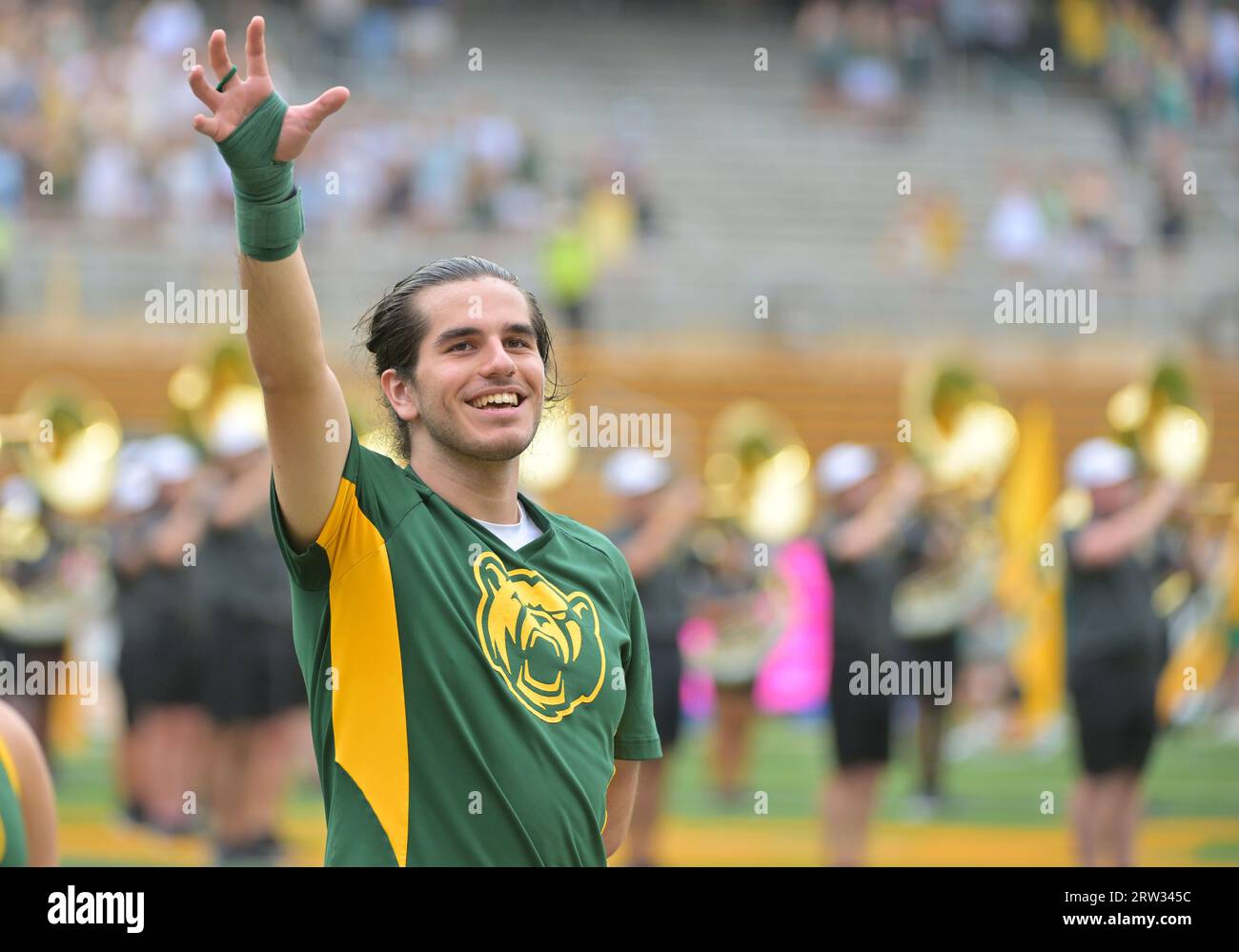 Waco, Texas, USA. 16th Sep, 2023. Baylor Bears cheerleader before the ...