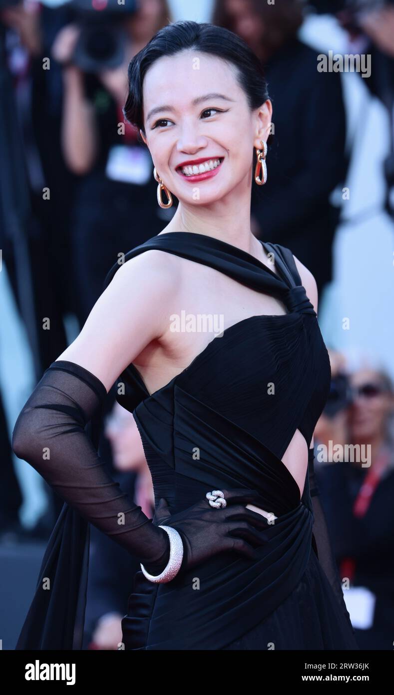 VENICE, ITALY - AUGUST 30: Li Meng attends the opening red carpet at ...