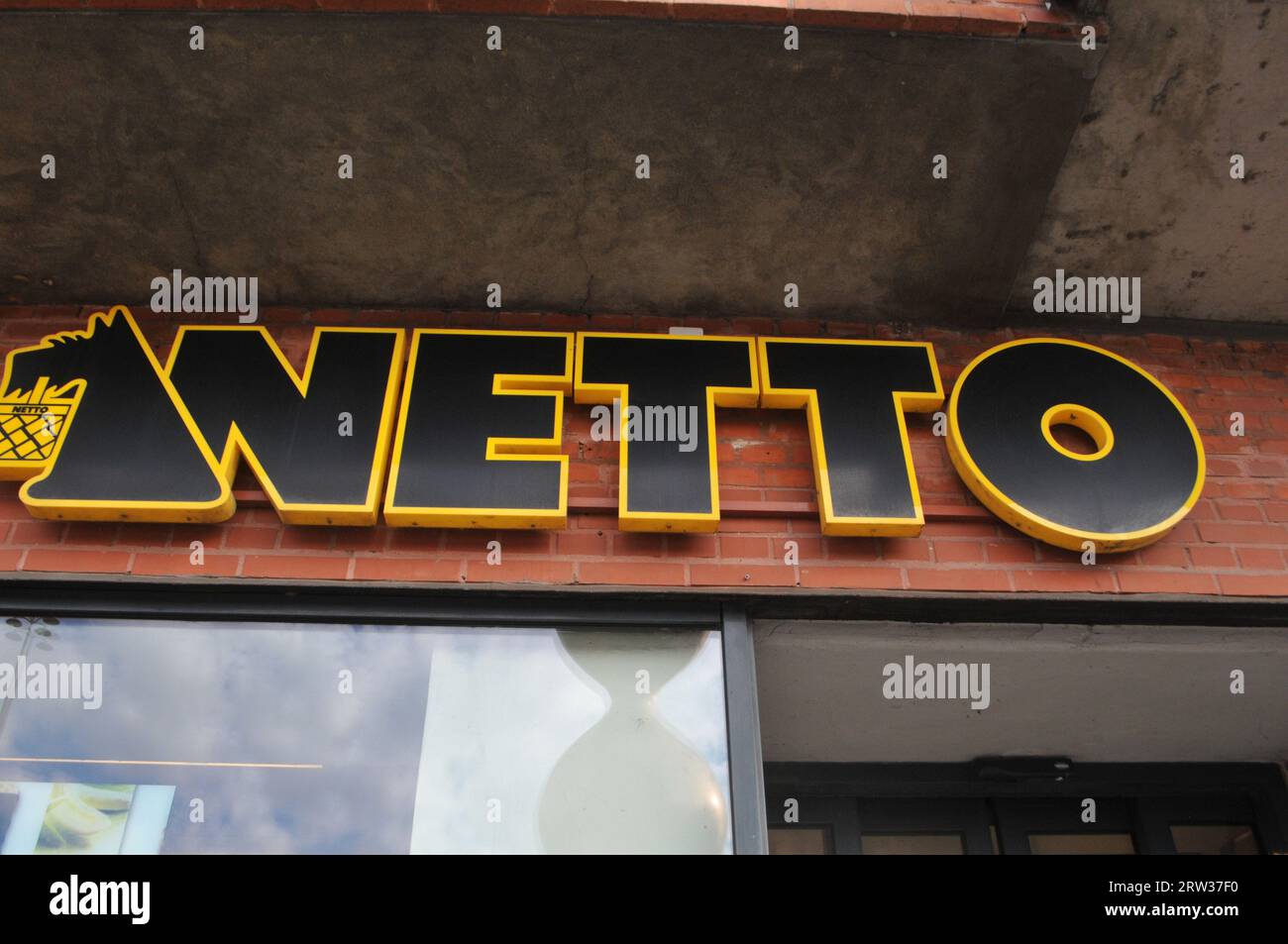 Copenhagen/Denmark /16 September 2023/Netto grocery Kastrup in danish ...