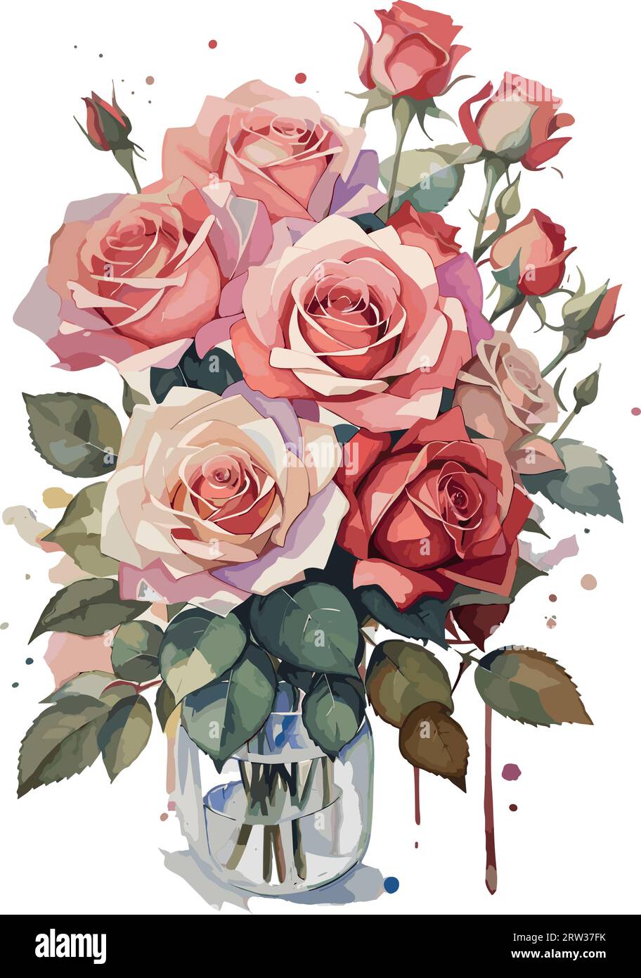 Flower symbol cartoon Stock Vector Images - Alamy