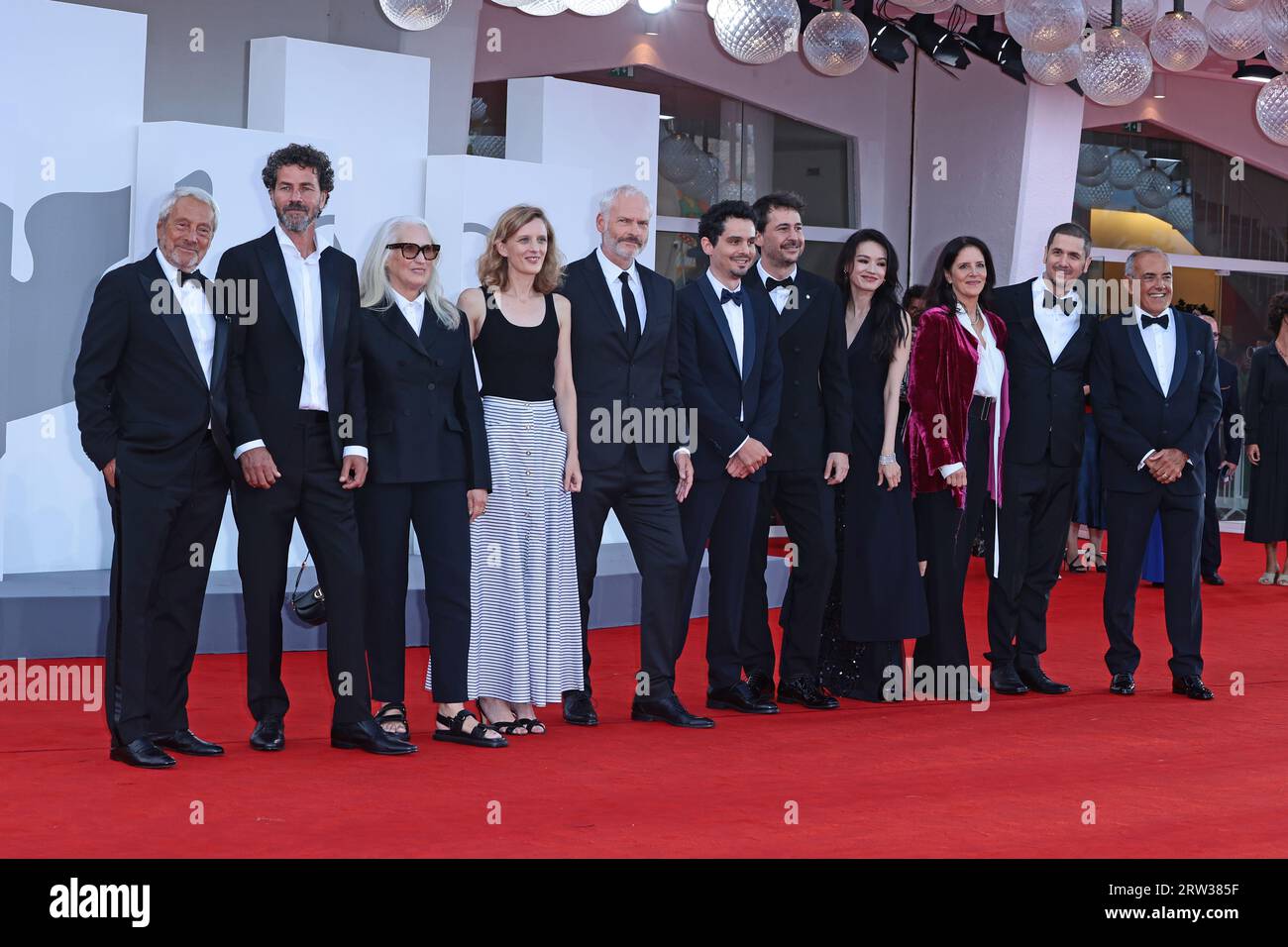 VENICE, ITALY - AUGUST 30: The cast of "Capitano" attends the opening ...