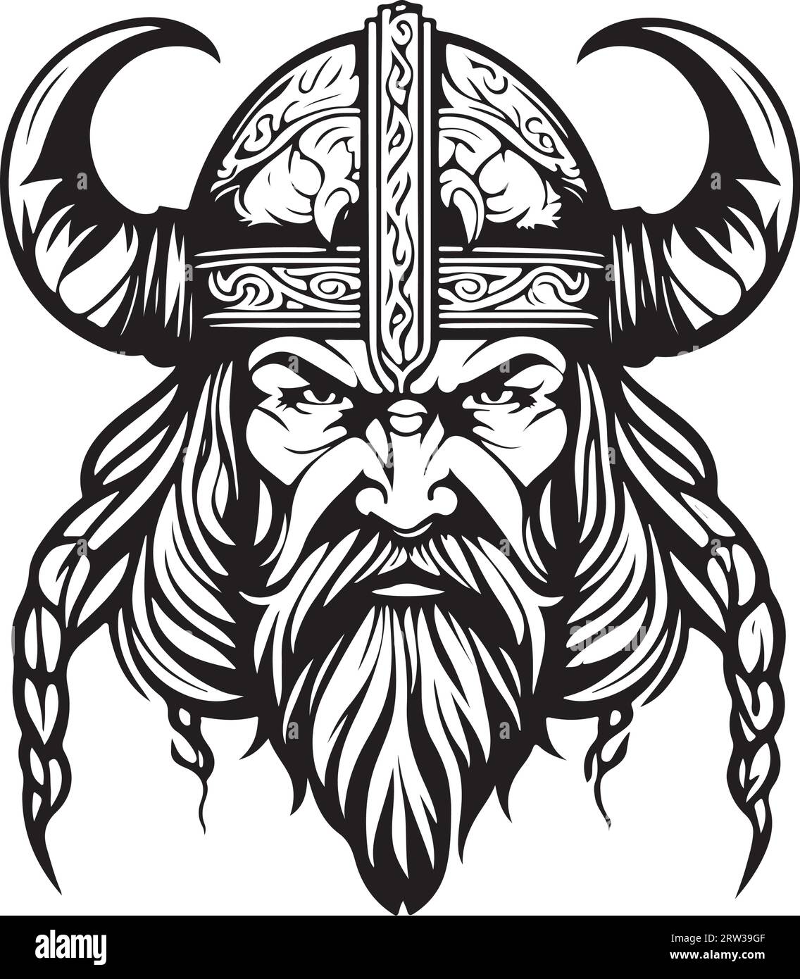 Pretty lovely vector art viking emblem symbol Stock Vector Image & Art ...