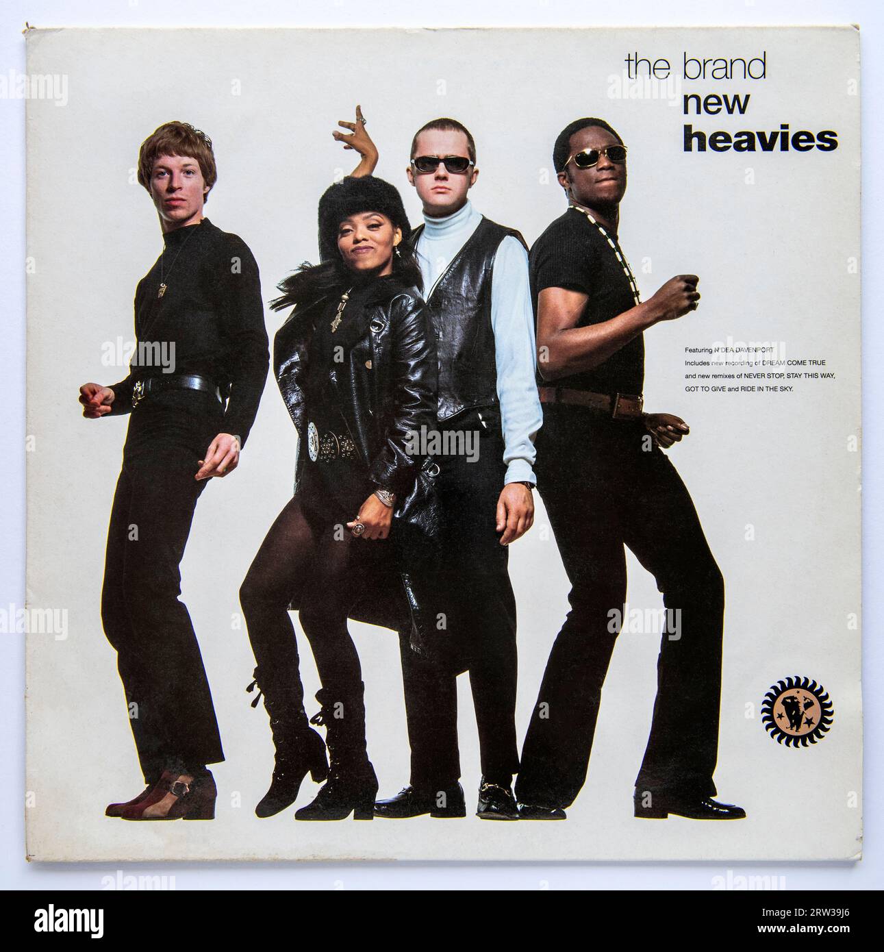 LP cover of the self-titled debut album by The Brand New Heavies, which was released in 1990 ...