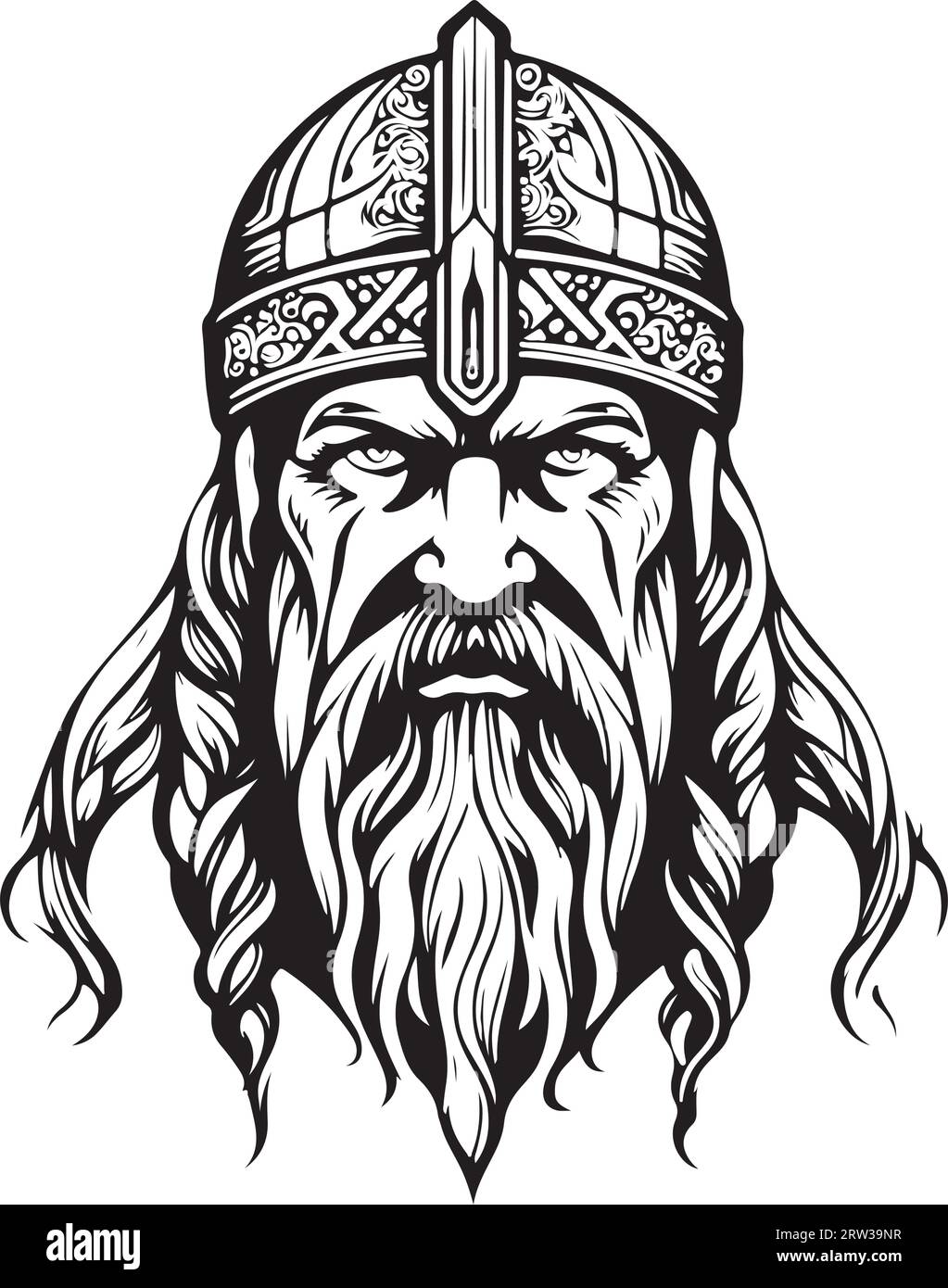 Fantastic lovely vector art viking emblem symbol Stock Vector Image ...