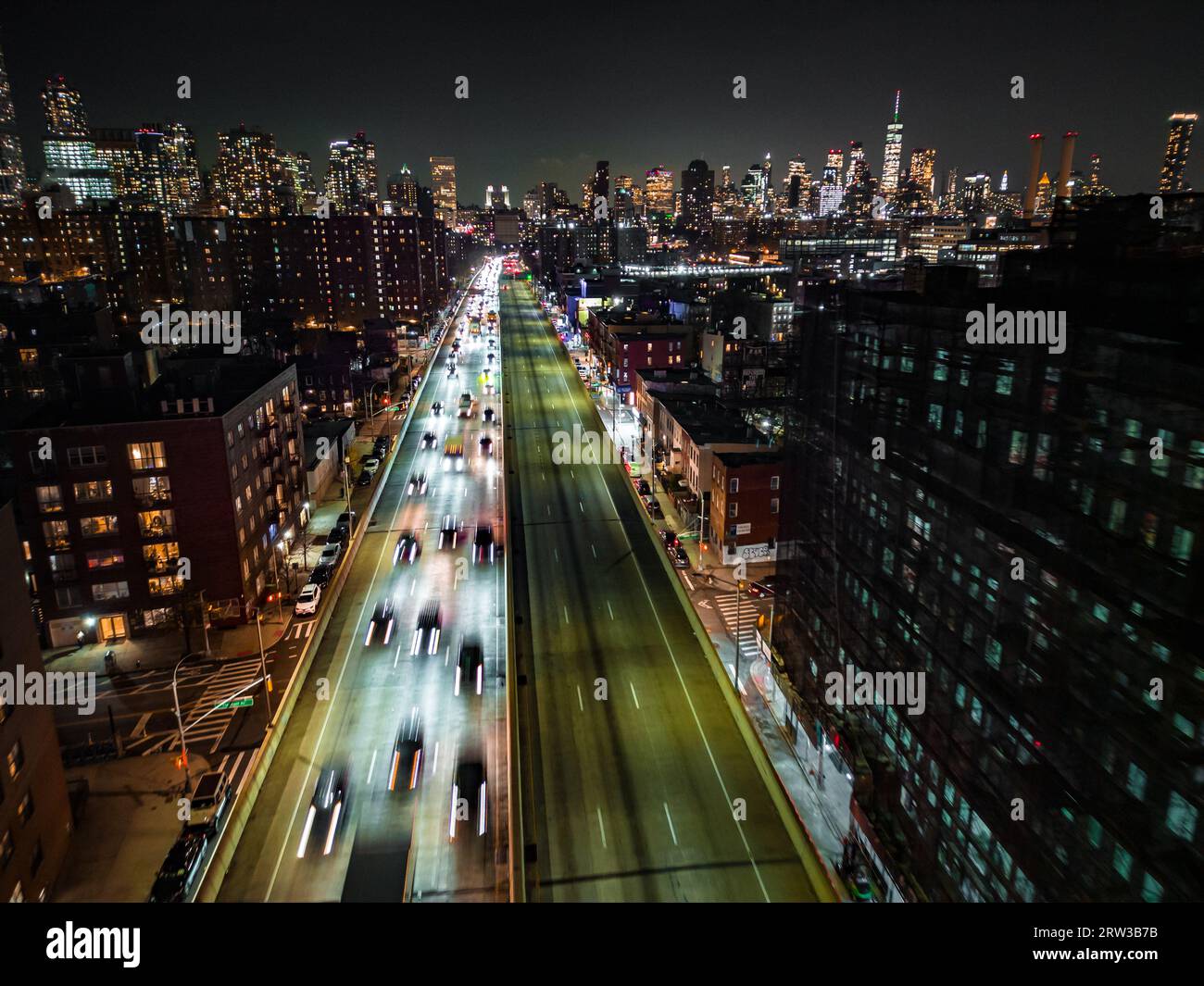 Illuminated elevated expressway hi-res stock photography and images - Alamy