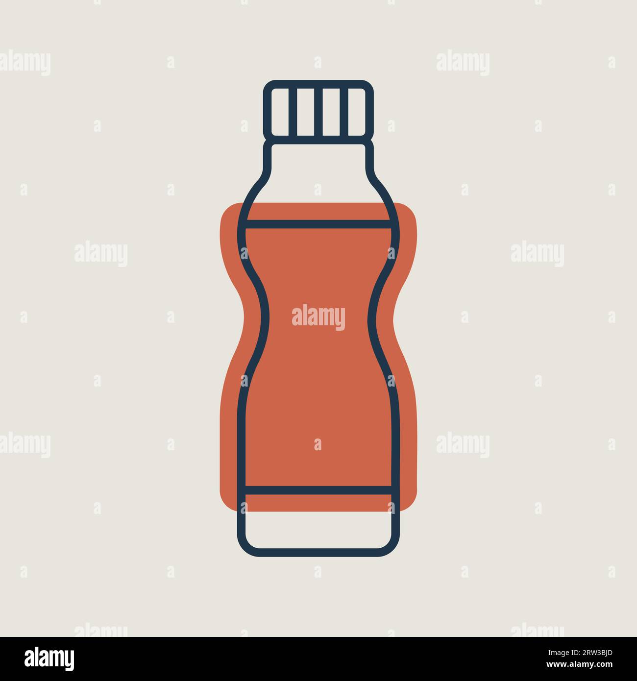 Drinkable yoghurt bottle vector icon. Dairy product sign. Graph symbol ...