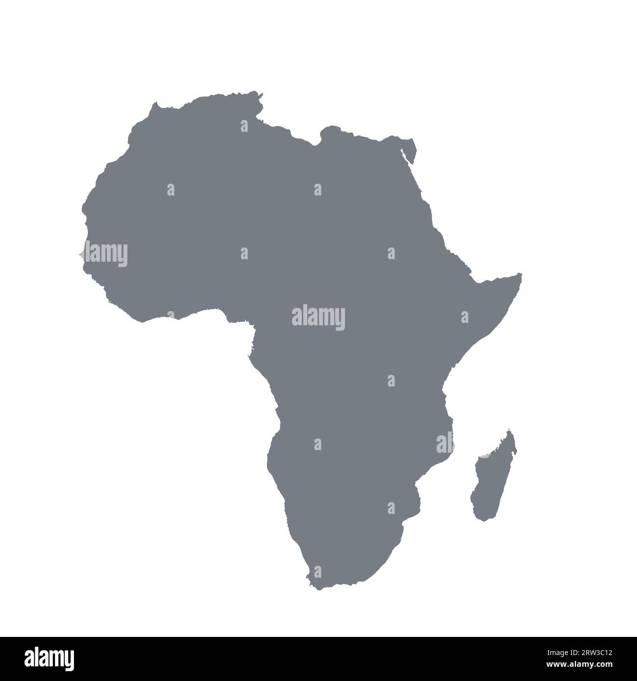 Map of Africa, sign silhouette. World Map Globe. Vector Illustration ...